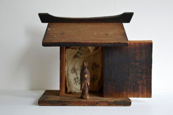 SMALL JIZO IN SMALL ZUSHI | t a t a m i | Contemporary Antiques from Japan