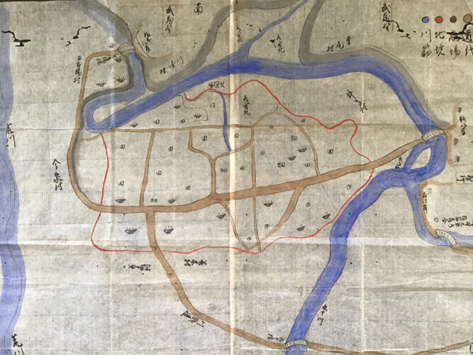 RIVER MAP OF LITTLE EDO | t a t a m i | Contemporary Antiques from Japan