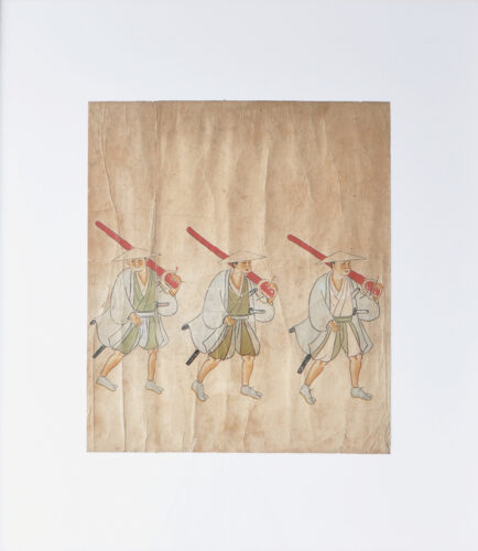 THREE SAMURAI WITH GUNS | t a t a m i | Contemporary Antiques from Japan