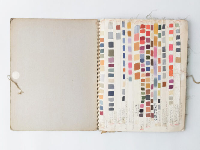 COLOR SAMPLE BOOK OF DYEHOUSE | t a t a m i | Contemporary Antiques ...
